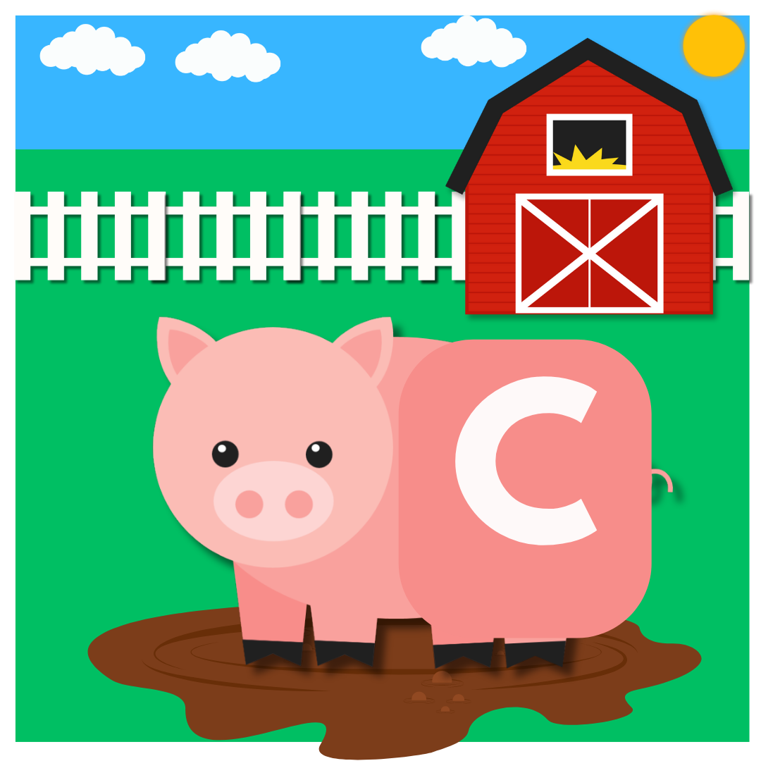 Farm Pig Alphabet - TecKidz